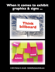 Billboard vs. Bulletin Board – Trade Show Insights